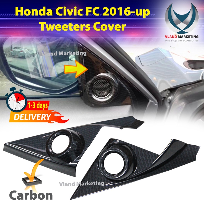 Honda Civic FC 2016 - 2021 tweeter Cover Carbon (2pcs /set) | Shopee ...