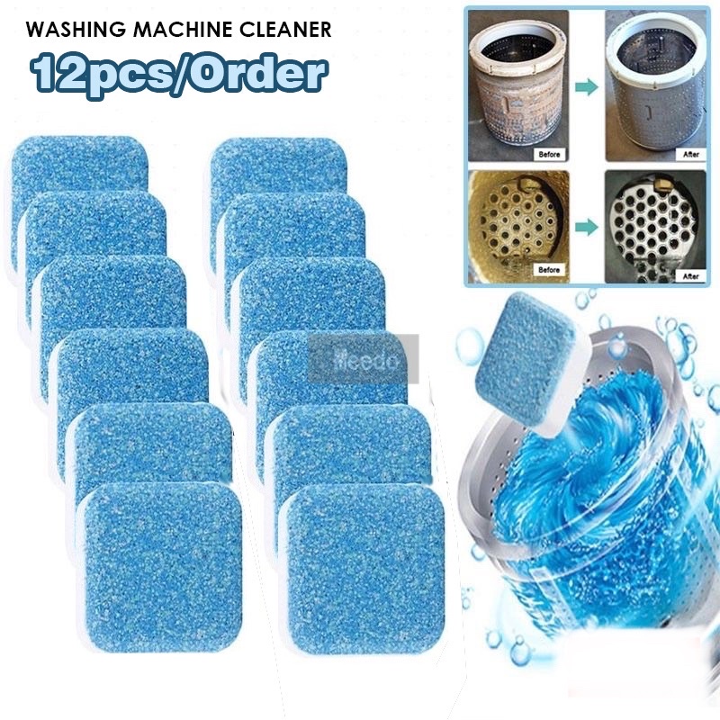 Washing Machine Cleaner (12PCS cubes) Washing Machine Cleaner Laundry ...
