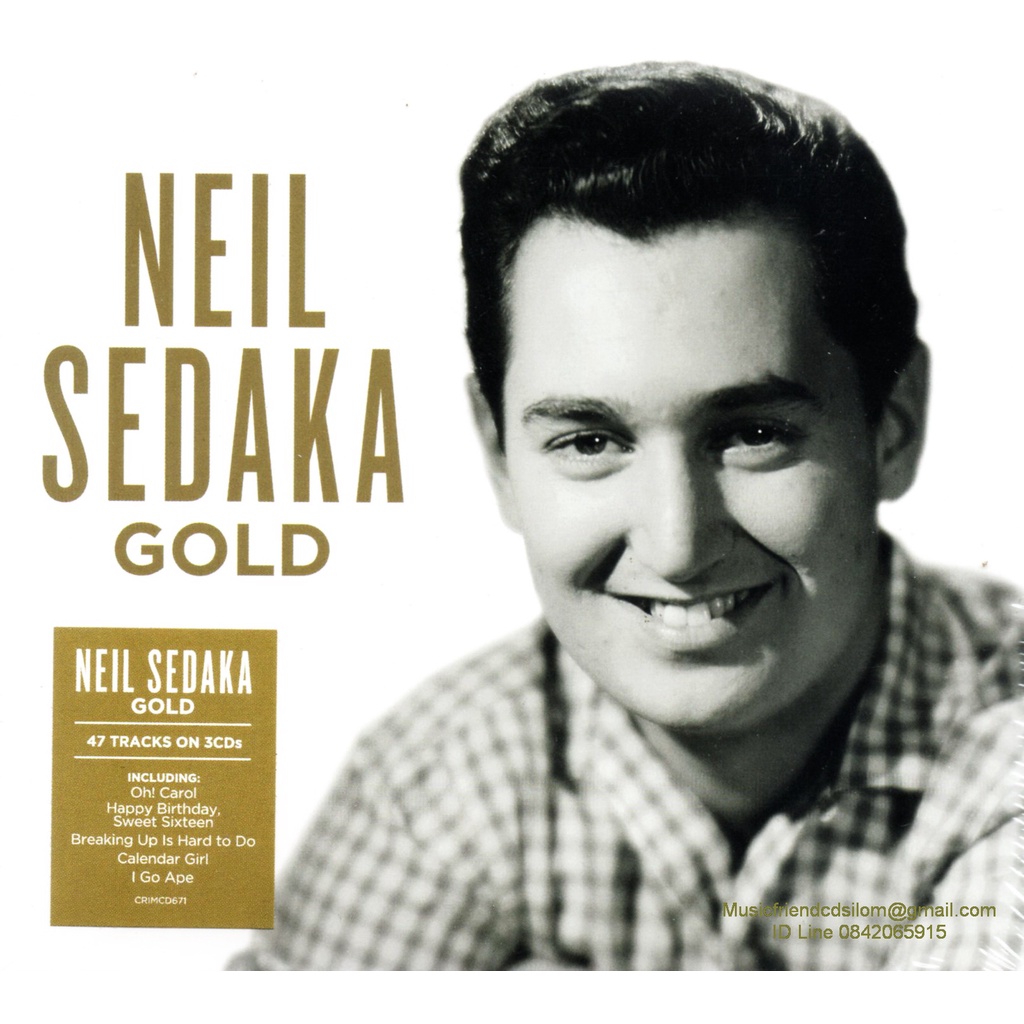 CD Neil Sedaka – Gold (3CD)(Oldies 50 60)(EU) | Shopee Philippines