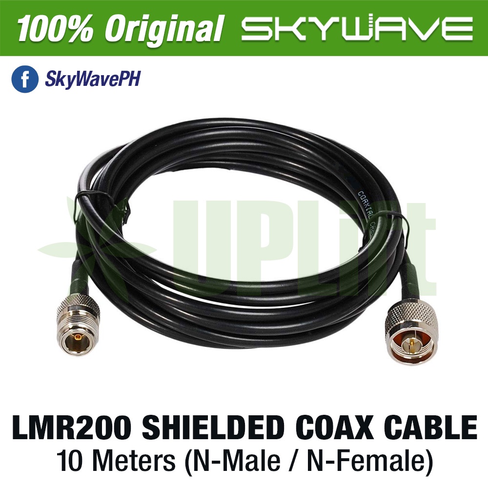 UPLift LMR200 Shielded Coax Antenna Signal Booster Jumper Cable ...