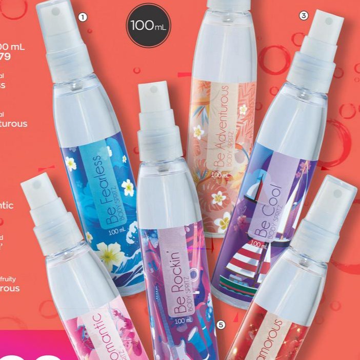 AVON BE BODY Spritzes (100ml) | Shopee Philippines