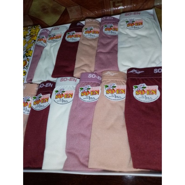 ORIGINAL SOEN UNDERWEAR random plain and print 12 pcs and 6 pcs ...