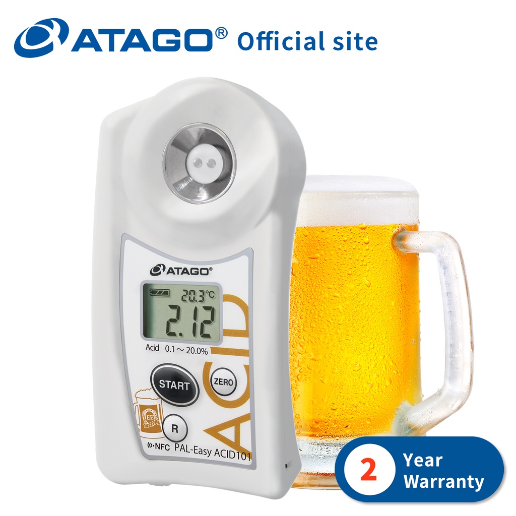 ATAGO Digital Pocket Acidity Meter (Beer) PAL-Easy ACID101 Master Kit ...