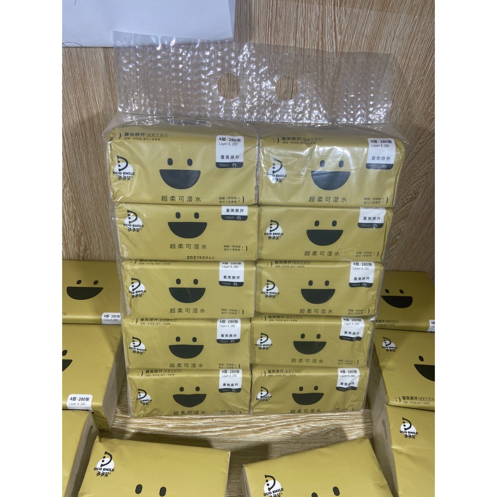 30 Packs of Duo Smile Smiley Face Tissues, Domestic Products | Shopee ...