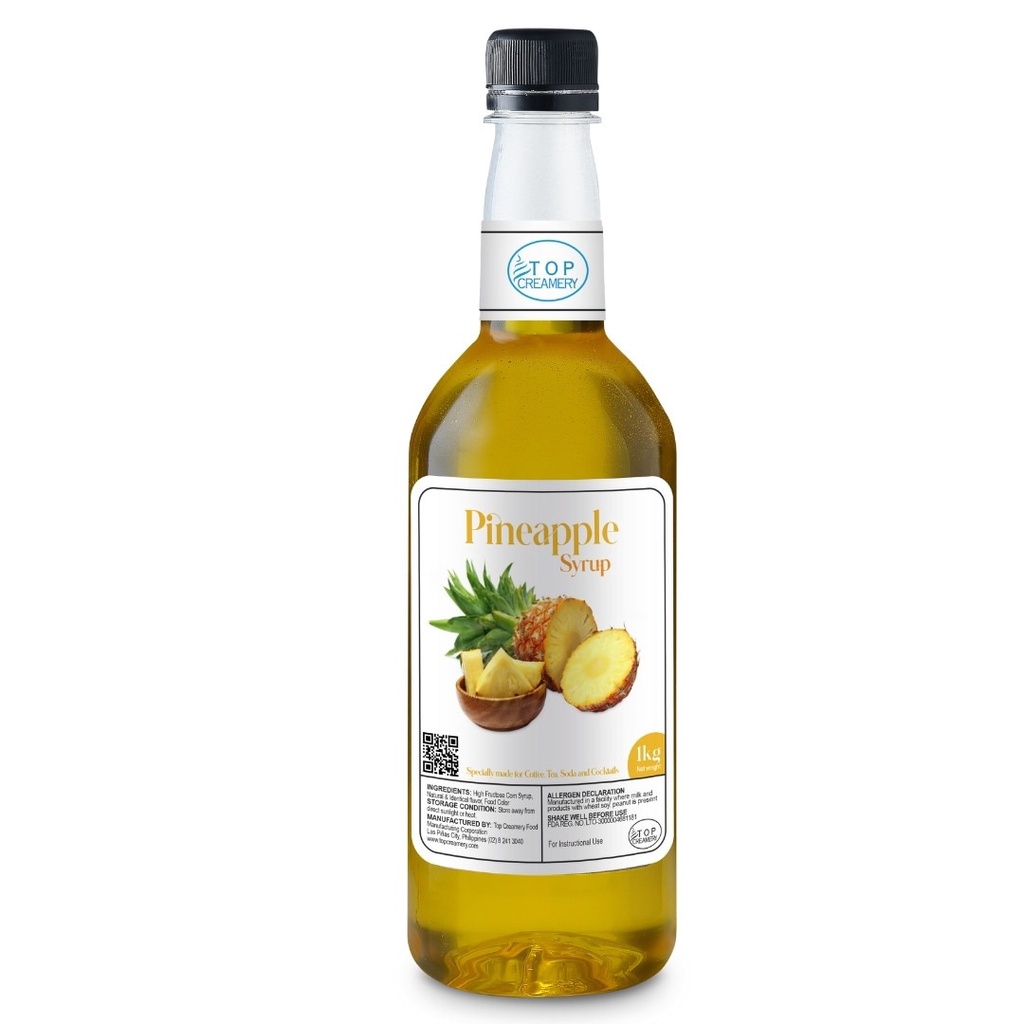 Top Creamery Fruity Syrup 750mL( Wintermelon, Banana, Peach, Blueberry ...