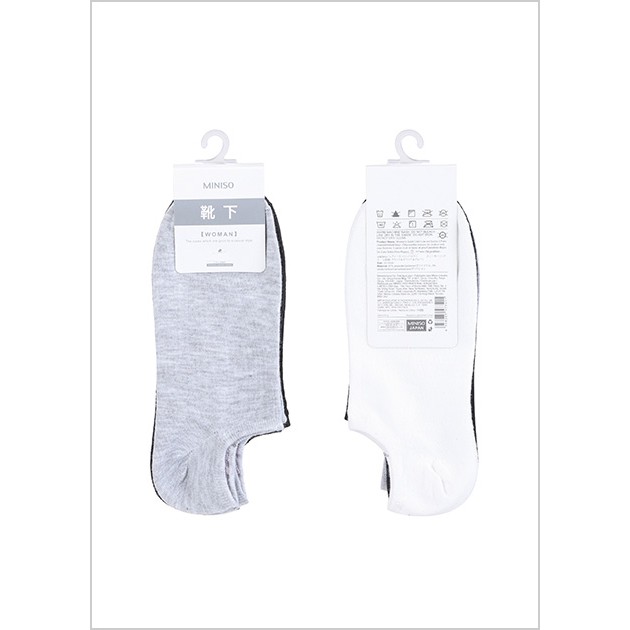 Miniso Men and Women Low Cut Socks Solid Colors and Athletic Low Cut ...