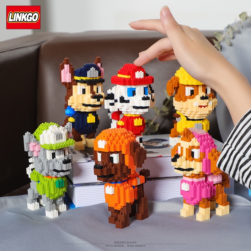 PAW Patrol Cartoon Blocks Lego Building Connection Blocks Set PAW ...
