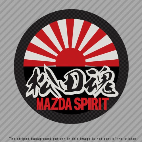 Mazda Spirit Japanese Kanji Vinyl Decal Sticker Jdm Rx 7 Fd3s Fc3s P049