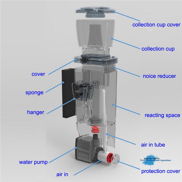 Bubble Magus BM QQ1 QQ2 QQ3 Internal protein skimmer for marine ...