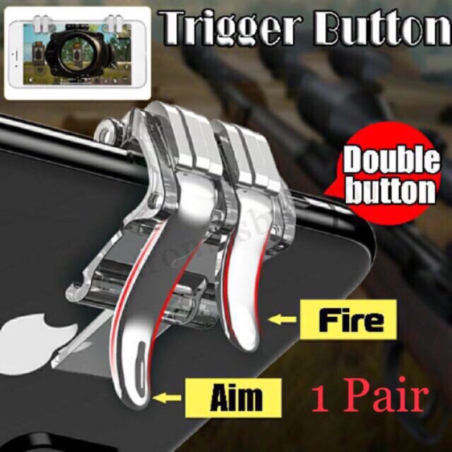 L1R1 Sharpshooter Trigger Buttons Sensitive Shoot Physical Mobile Game Controller Aim Gamepad ...