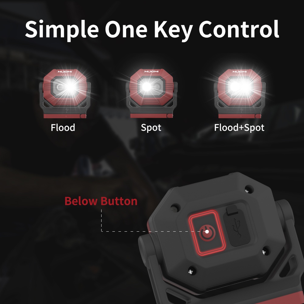 Mijomi W30 Type-C Rechargeable Camping Light 800 Lumens Super Bright ...