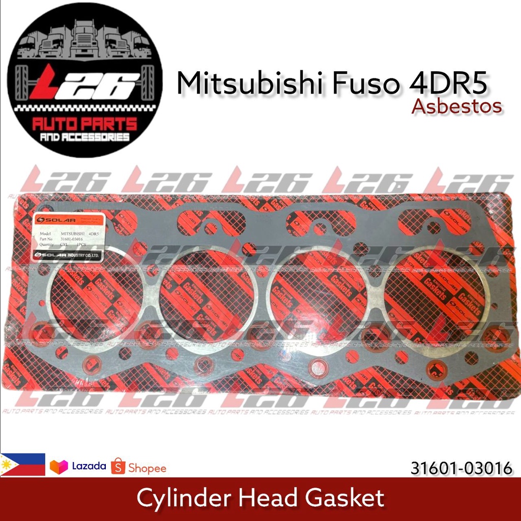 Mitsubishi Fuso 4DR5 Cylinder Head Gasket 31601-03016 Asbestos | Shopee ...