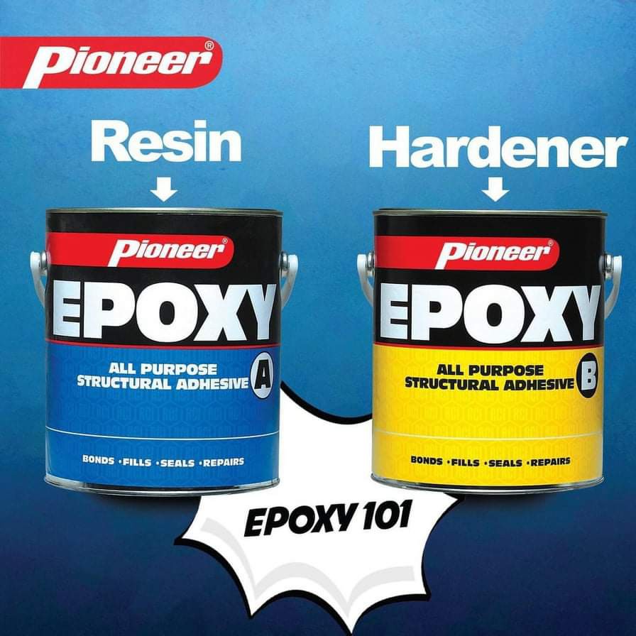 Pioneer All Purpose Steel Epoxy A and B 1/4 Pint (1/8 L) 1APC2019 ...