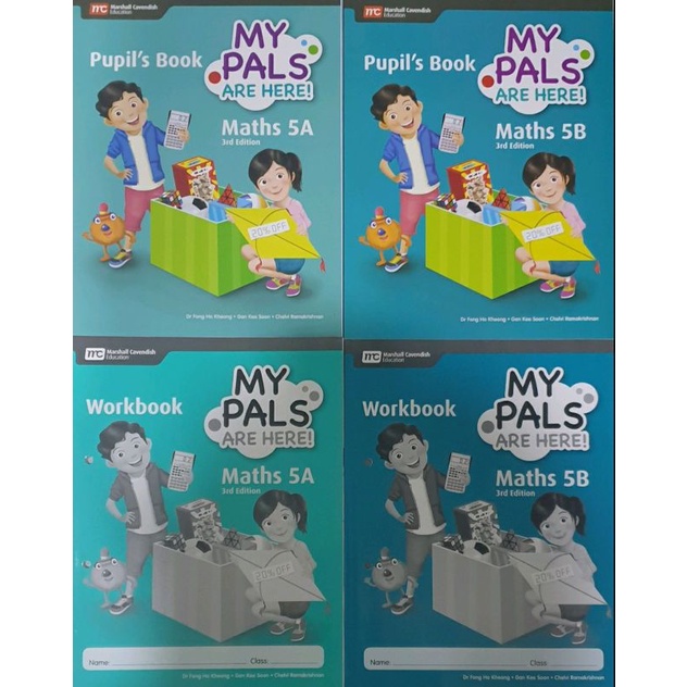My Pals are Here Math set Grade 1 to Grade 6 (consists of 4 books per ...