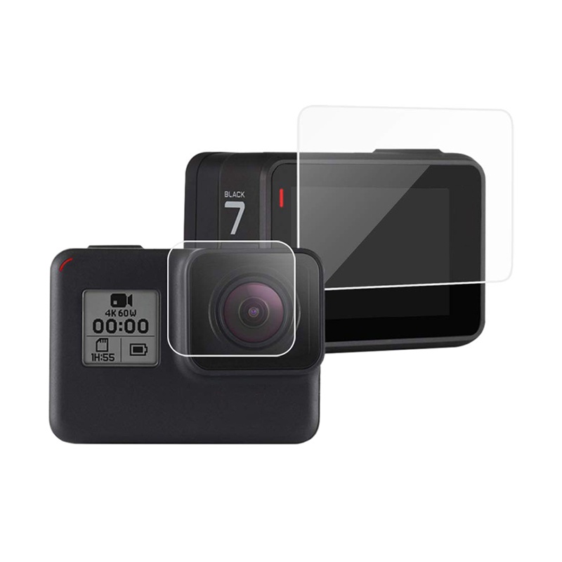 Lens + LCD Screen Protector Tempered Glass Protective Film for GoPro ...