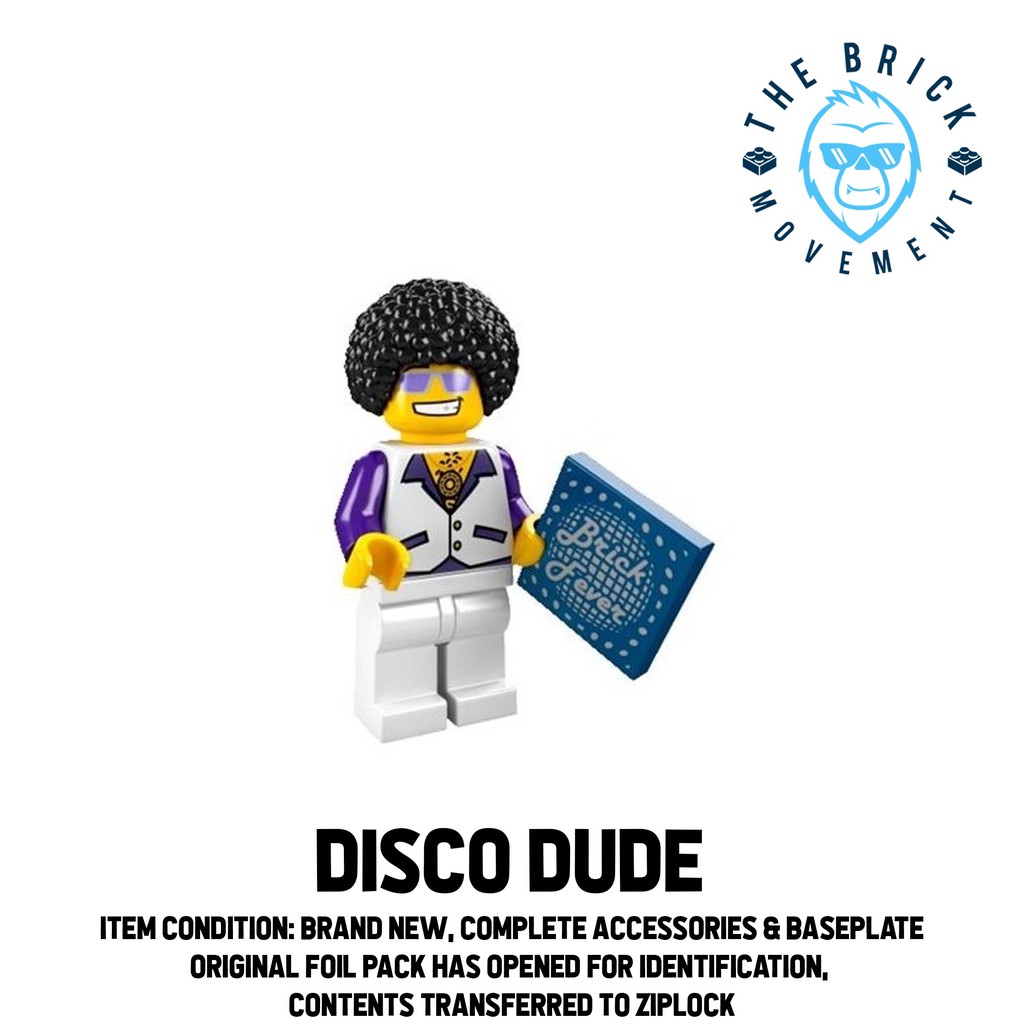 LEGO® Collectible Minifigure Series 2: Disco Dude Minifigure | Shopee ...