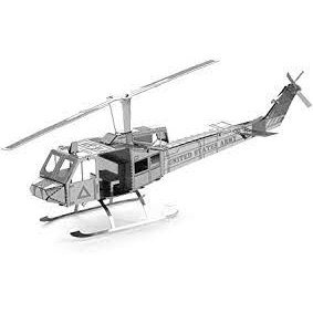 METAL EARTH STEEL MODEL KIT HUEY HELICOPTER (SINGLE SHEET) | Shopee ...