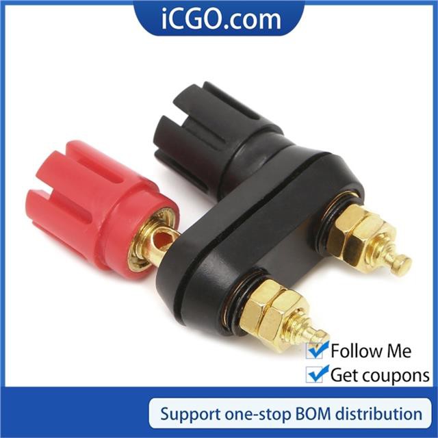 Banana plugs Couple Terminals Red Black Connector Amplifier Terminal ...