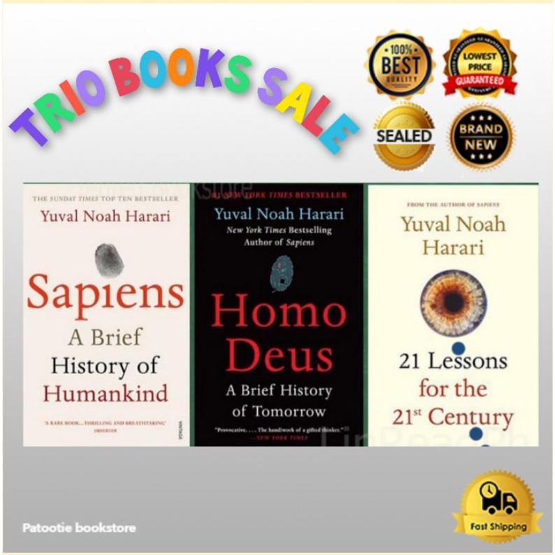 Trio Books of Yuval Noah Harari "21 Lessons for the 21st Century ...