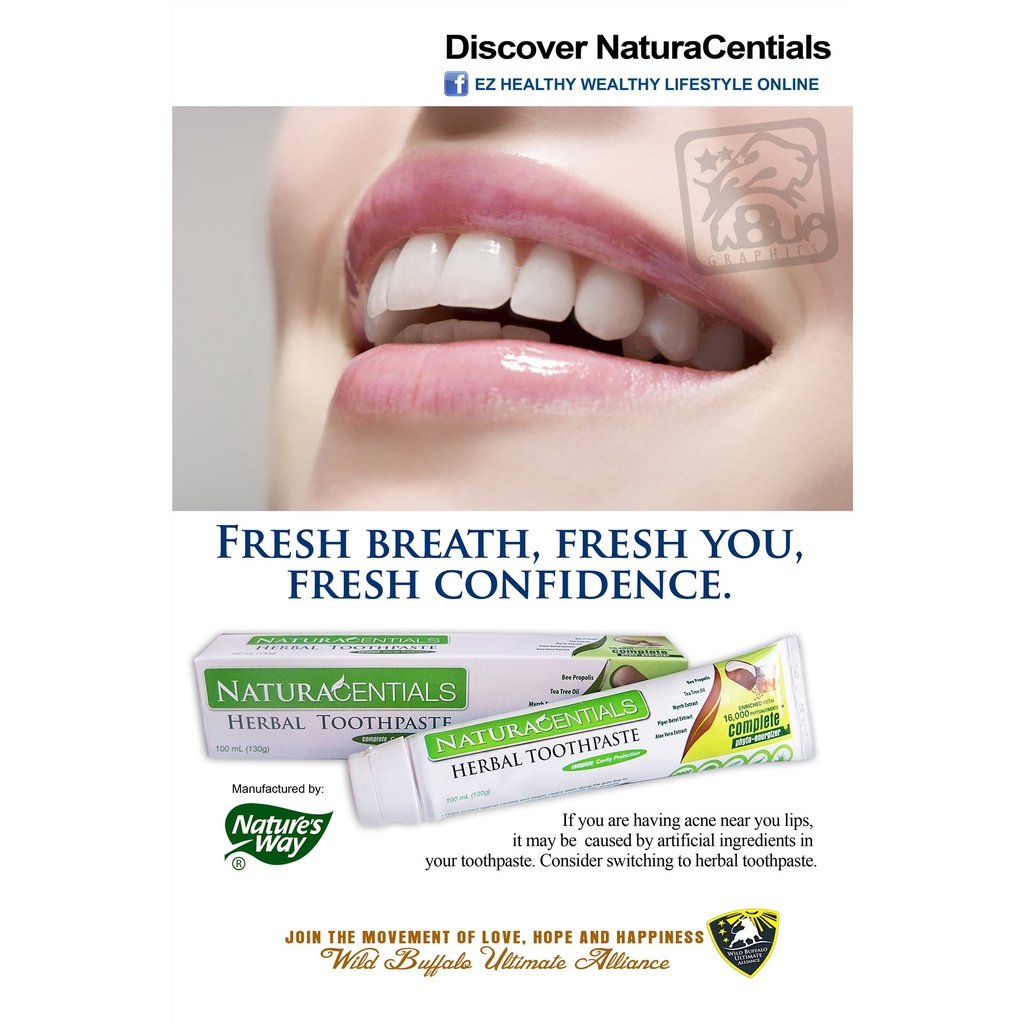 Aim Global Naturacentials Toothpaste 100ml 1 TUBEGenuine original, daily care | Shopee Philippines