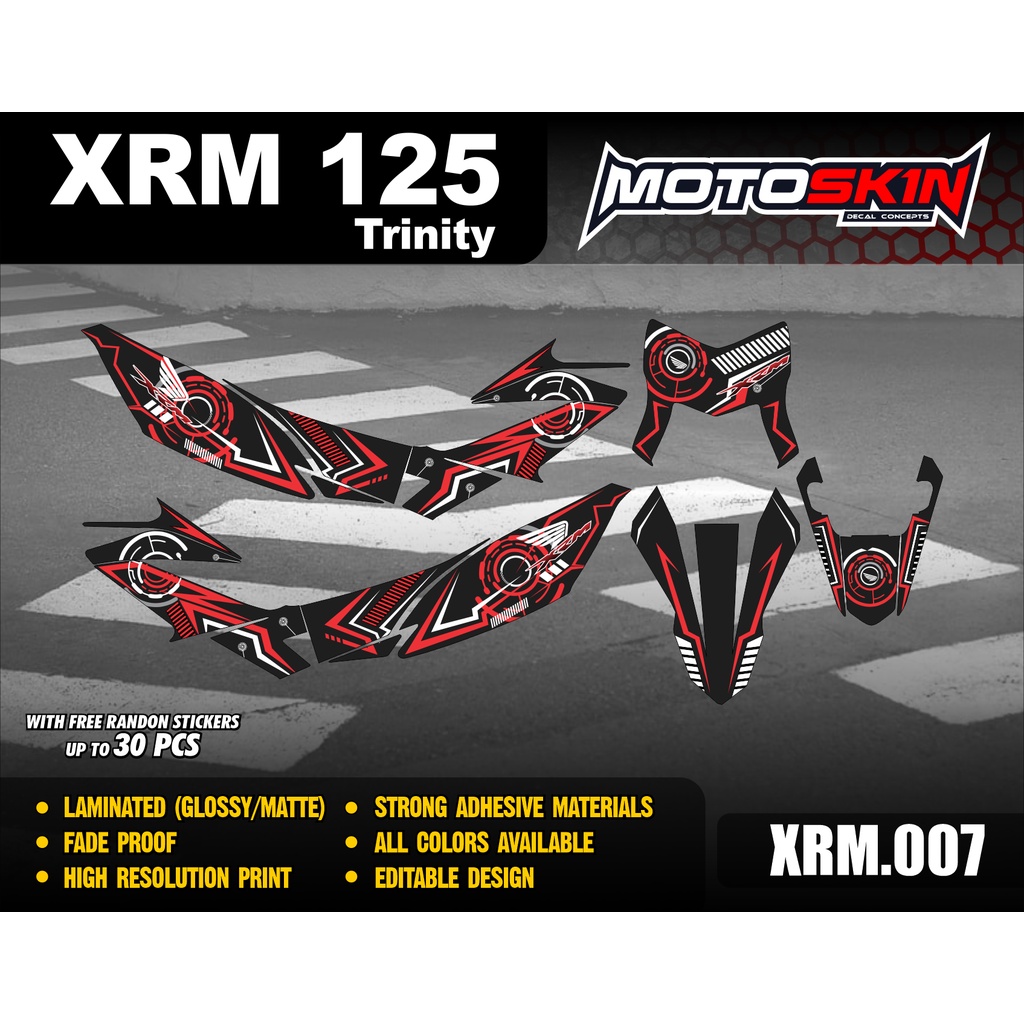 Honda XRM 125 Trinity Full Decals Limited Edition | Shopee Philippines