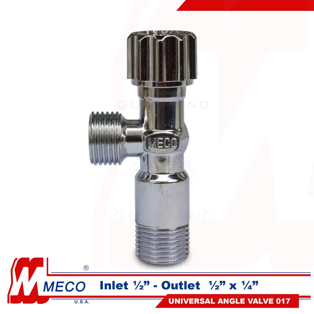 MECO Universal Angle Valve 1/2" X 1/4" | Shopee Philippines