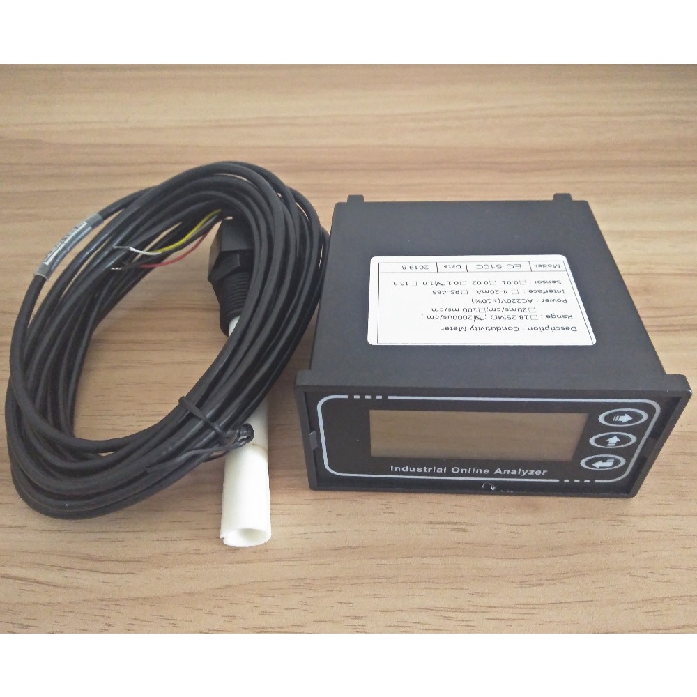 Conductivity Tester Industial Online EC controller with relay 5M probe ...
