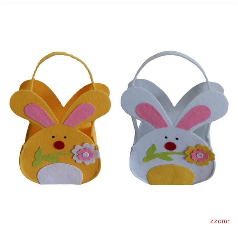 zzz Easter Bunny Bag for Kids Easter Basket with Rabbit Ears for Easter ...
