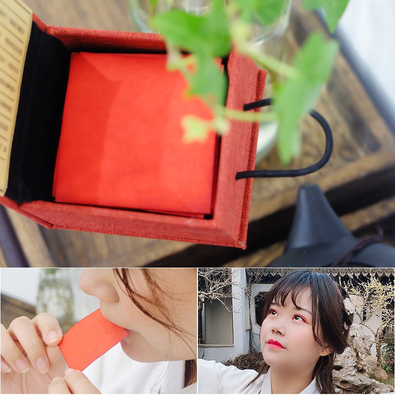 2024 fanlou point lip lipstick paper, biting lip makeup, ancient Han ...