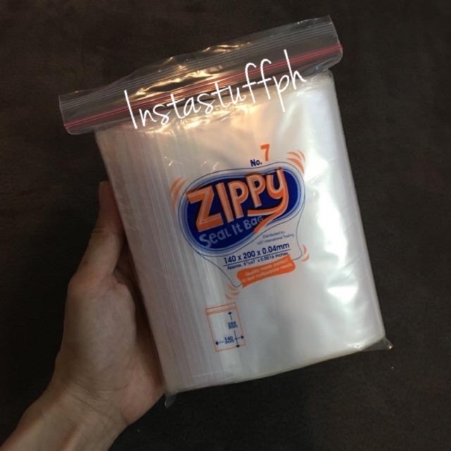 Zippy #7 / 5.5x7inches / Zip lock Plastic / Resealable Plastic | Shopee ...