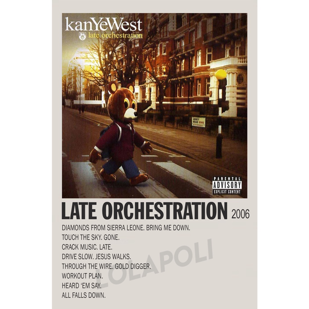 Late Orchestration Album Cover Poster - Kanye West | Shopee Philippines