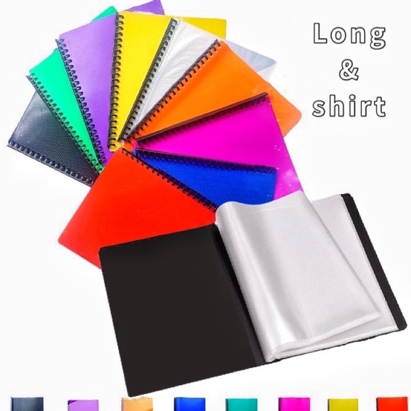 Clear Book School Office Long Clear Book long and short 9 colors ...