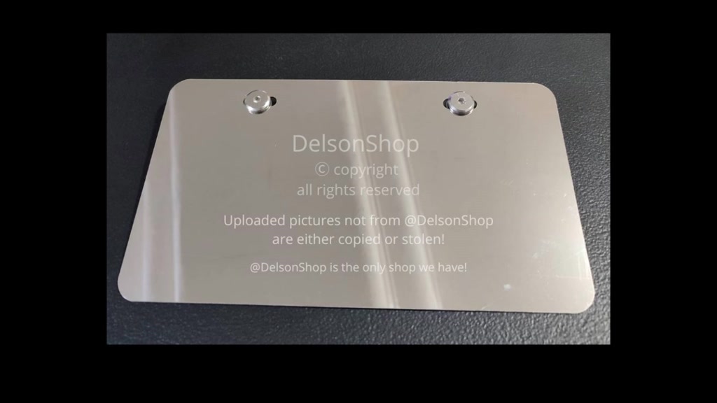 Motorcycle Back Plate Number Protector Stainless 1mm Heavy Duty ...