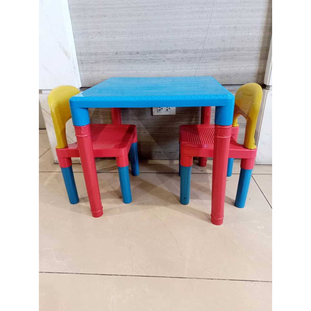 STUDY TABLE FOR KIDS 2 CHAIRS SET AND 1 CHAIR | Shopee Philippines