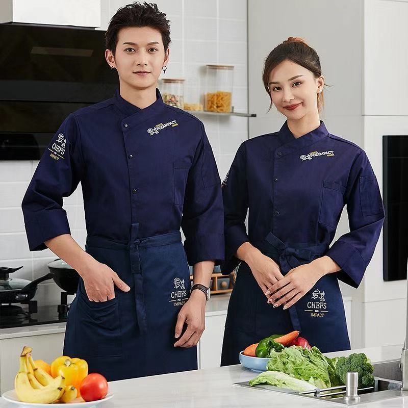 Unisex Food Service kitchen chef uniform restaurant workwear cooker ...