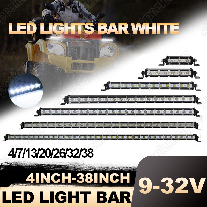 single row 30W 90W LEd Lights Bar Work 4×4 Offroad Light 12V24V Combo ...