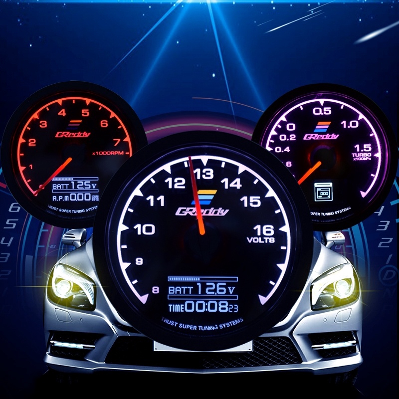 Racing Gauge GReddy Multi D/A LCD Digital Display Turbo Boost Gauge ...