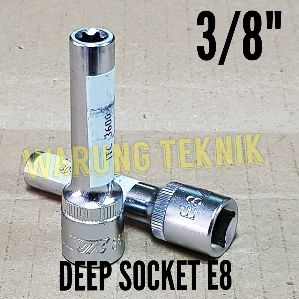 Jtc 360XX STAR DEEP SOCKET - LONG GIRL STAR SOCKET KEY 3/8"DR E6 E7 E8 E10 E12 E14 | Shopee ...