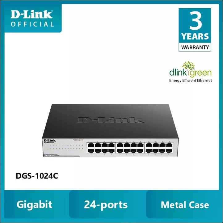 D-Link DGS-1024C 24-Port Gigabit Unmanaged Switch | Shopee Philippines