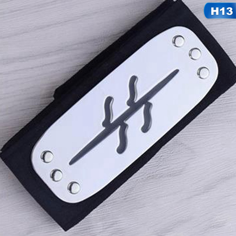 Naruto Kakashi Sasuke Hidden Leaf Village Headband Konoha Cosplay ...