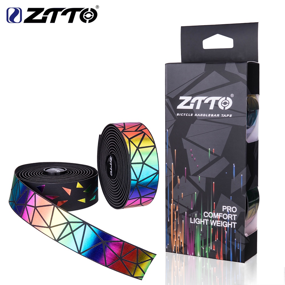 ZTTO Gravel Bike Reflective Bar Tape BD7 Road bike colorful Gradient ...