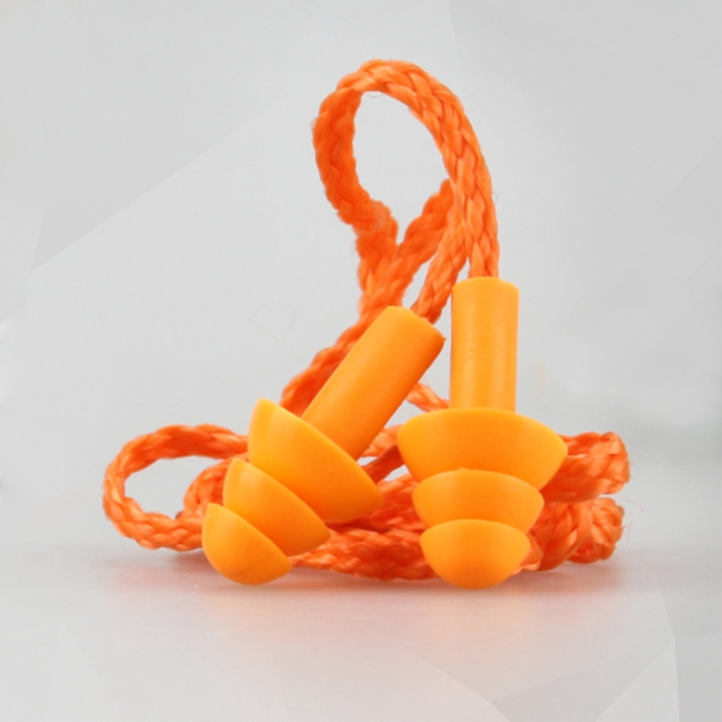 Soft Silicone Wired Ear Plugs Noise Reduction Caps Earmuffs | Shopee ...