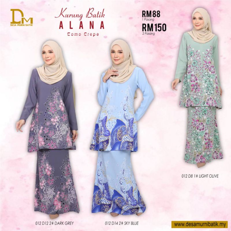 Kurung BATIK ALANA VILLAGE PURE BATIK | Shopee Philippines
