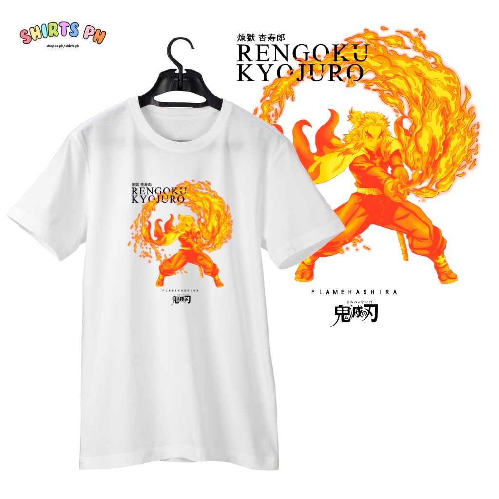 Demon Slayer Rengoku Kyojuro Flame Hashira Anime Shirt Tshirt for Men ...