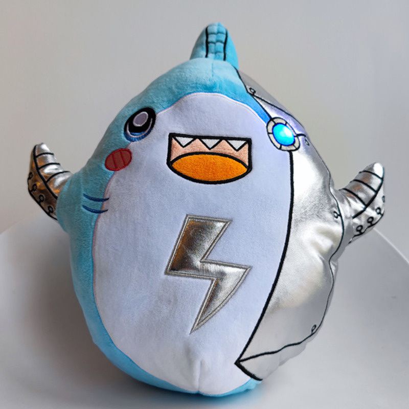 20-50cm New Lankybox Metal Mechanical Thicc Shark Cyborg Plushie Stuff ...