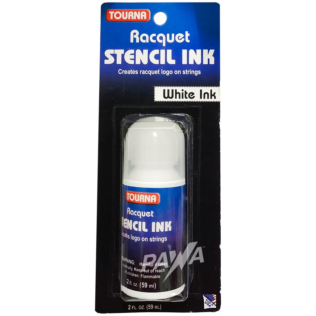 Tourna Racquet Racket Badminton Tennis Squash Stencil Ink (59ml Per ...