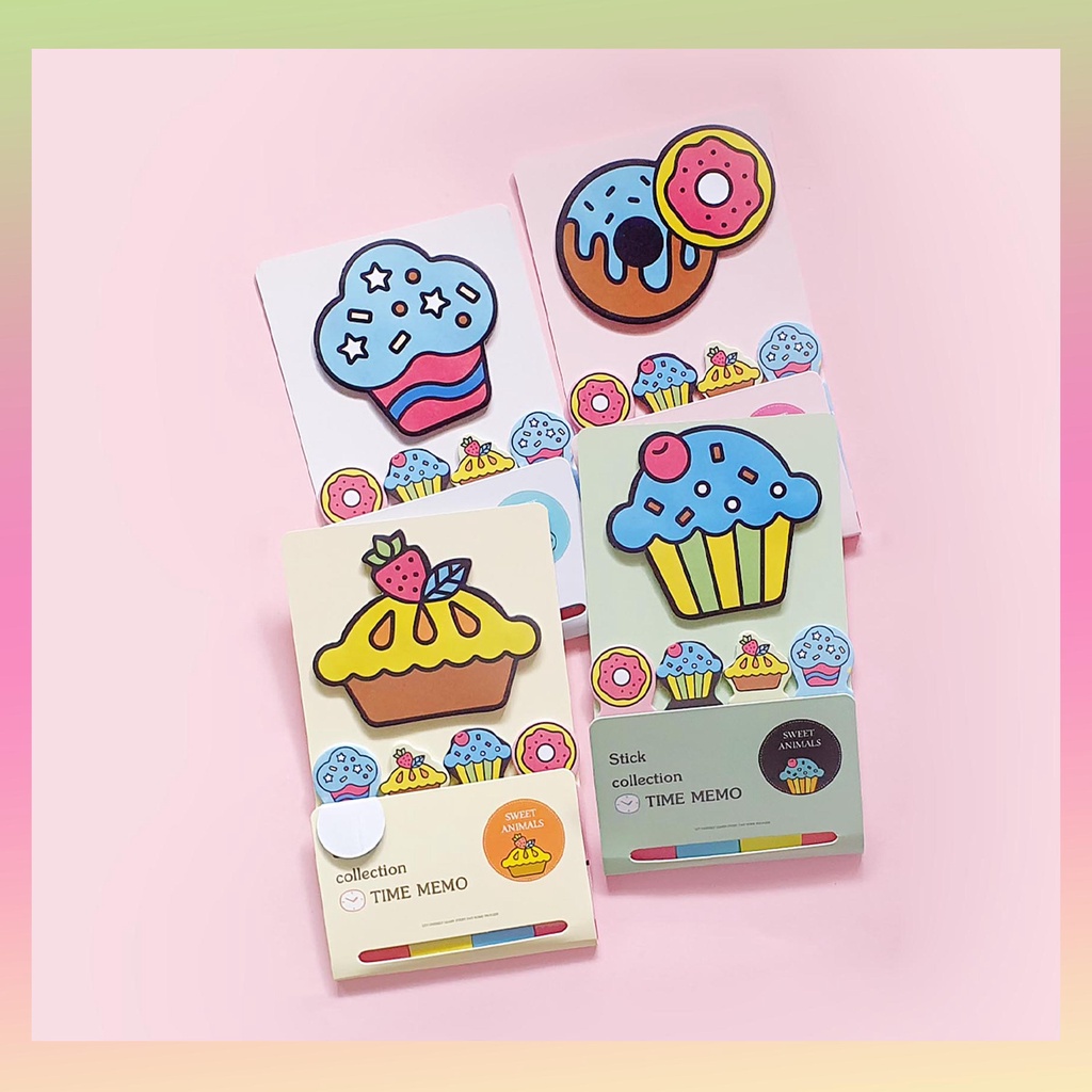 Yzabelle Cupcakes Pastries Sticky Notes -AG | Shopee Philippines