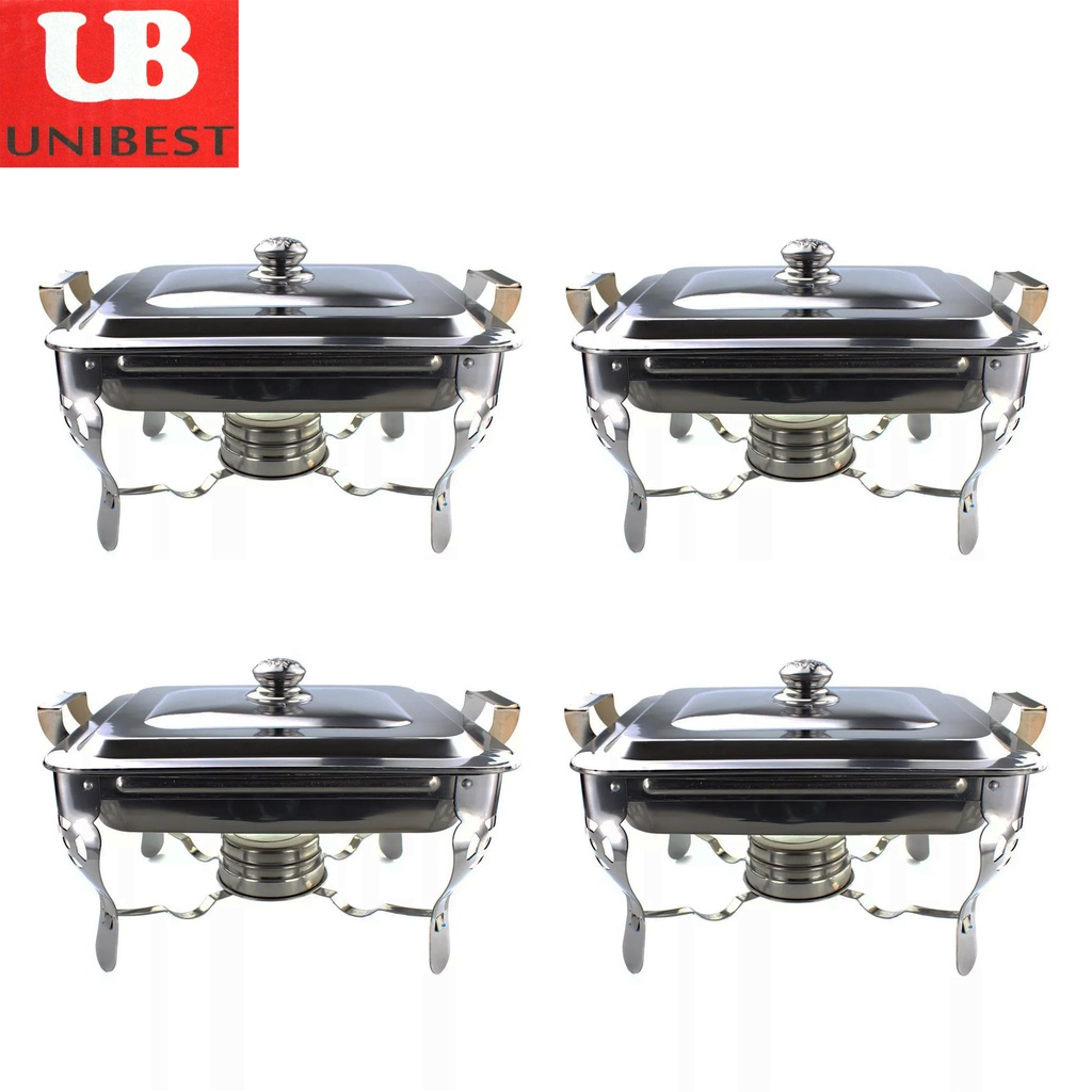 Unibest Stainless Steel Food Warmer Chafing Dish with Fuel Holder For ...