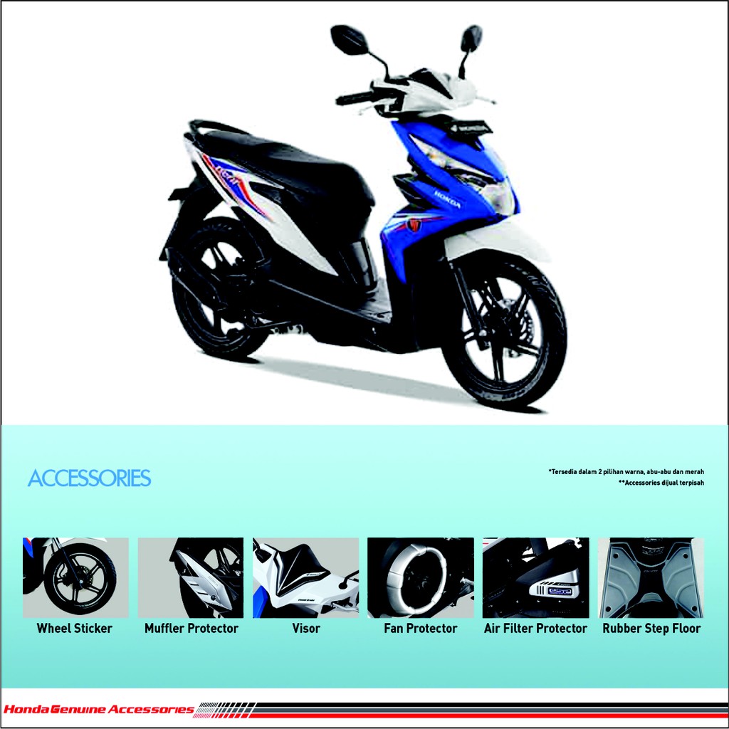 Complete Package Of New Honda Beat ESP CBS ISS Silver Original ...