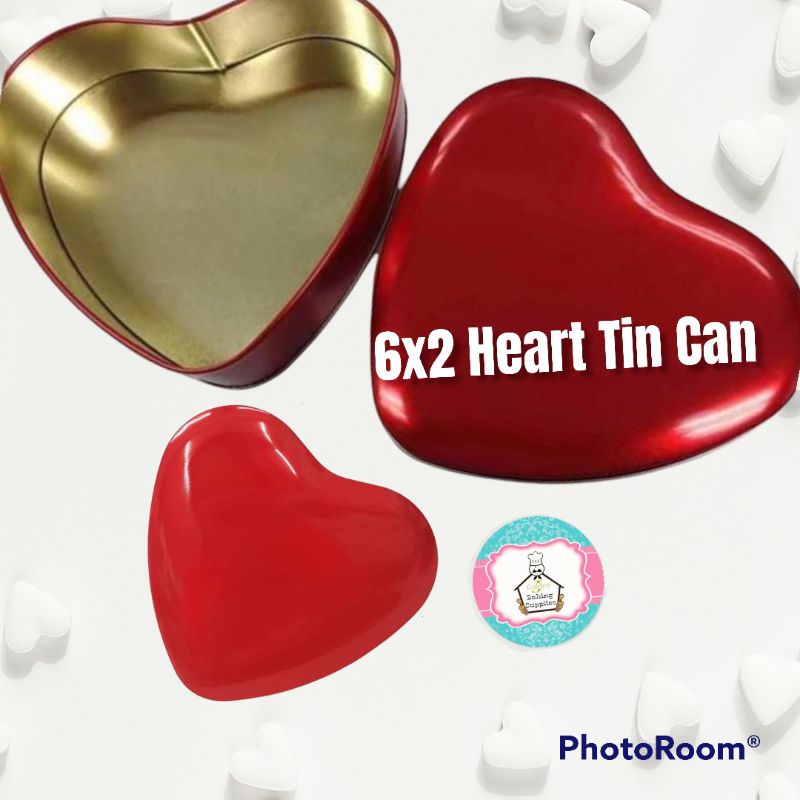 Heart Shape/ Round Tin Can 6x2 oven safe food grade. | Shopee Philippines